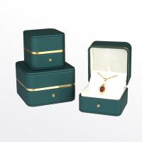 China Luxurious PU Leather Jewelry Box High End Multiple Sizes Sleek Design for sale