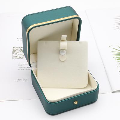China Luxurious PU Leather Jewelry Box High End Multiple Sizes Sleek Design for sale