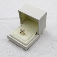China Custom Logo Jewelry Display Box Leatherette Necklace Box With Textured Matte Exterior for sale