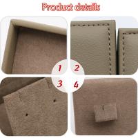 China High Grade Leather Jewelry Box For Rings Necklace Packaging Box Customizable for sale