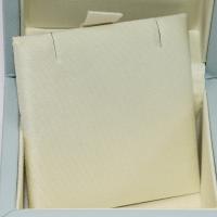 China Custom High End PU Leather Jewelry Box Sky Blue Ring Pendant Bracelet Packaging Box for sale