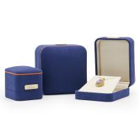 China Luxury Microfiber Jewelry Packaging Box For Ring Pendant Earrings Bracelet Necklace for sale
