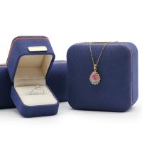 China Luxury Microfiber Jewelry Packaging Box For Ring Pendant Earrings Bracelet Necklace for sale