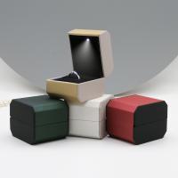 China White Plastic LED Light Jewelry Box Set Fashionable Elegant Led Necklace Box For Wedding for sale