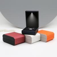 China White Plastic LED Light Jewelry Box Set Fashionable Elegant Led Necklace Box For Wedding for sale