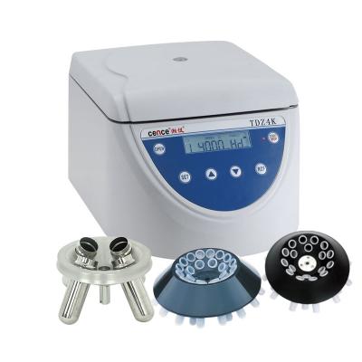 China Cence Low Speed Centrifuge TDZ4K Laboratory Centrifuge with Angle Rotors for sale