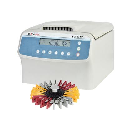 China TD-24K Medical Centrifuge Machine Low Speed for Blood Type Card for sale