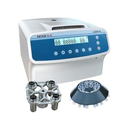 China Laboratory L500-A 5000rpm Low Speed Centrifuge With Swing Rotor Angle Rotor for sale