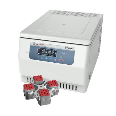 China CTK64R Laboratory Centrifuge Refrigerated For 64 13mmx75mm/100mm Tubes for sale