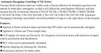 China Medical Low Speed Automatic Uncovering Centrifuge CTK120C For 120 Vacutainers for sale