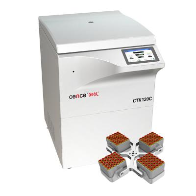 China 4000r/Min Low Speed Floor Standing Centrifuge CTK120C For 120 Blood Tubes for sale