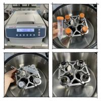 China Benchtop Laboratory Horizontal Blood Centrifuge Machine With Swing Out Bucket Rotor for sale
