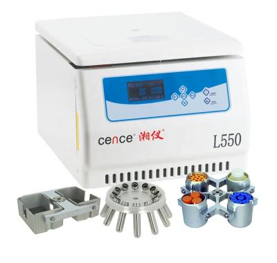 China Cence L550 Low Speed Centrifuge 5500r/min 4x500ml Capacity for sale