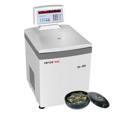 China DL-6M Blood Bag Centrifuge with 6x1000ml Swing Rotor 6000r/Min Max Speed ABS Steel Material for sale