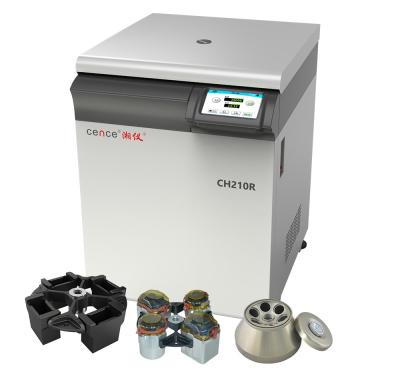 China Swing Rotor Large Capacity Refrigerated Centrifuge Machine CH210R 21000rpm 6x100ml for sale