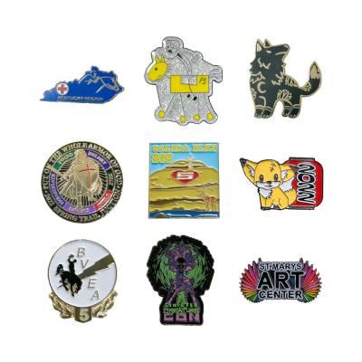 China Custom Soft Enamel Lapel Pin with Personalized Logo and Gold/Silver/Copper Plating for sale