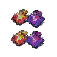 China Custom Size Sandblast BackSide Die Struck Soft Enamel Lapel Pins Metal Pin Badges for sale