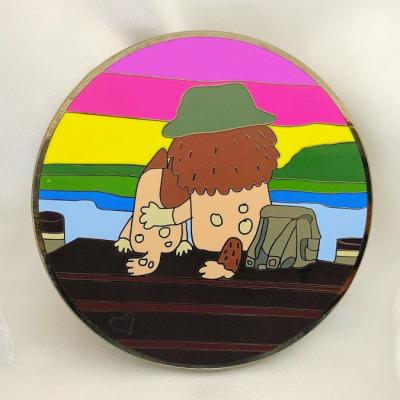 China Custom Size Soft Enamel Gold Plating Custom Lapel Pins and Metal Badge for sale