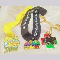 China Wholesale Die Casting Gold Plated Custom Design Zinc Alloy Medal with Ribbon for sale