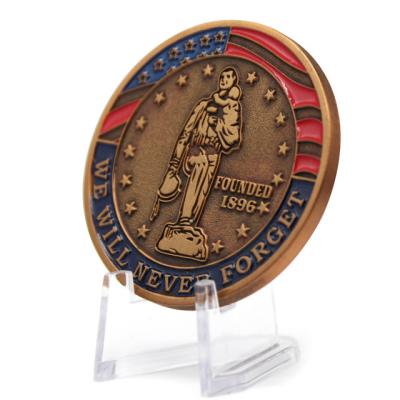 China 2 Inch - 2.5 Inch Custom Challenge Coin with Soft Enamel and Double Sided Design for Clubs and Organizations for sale