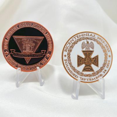 China Custom Logo Zinc Alloy Commemorative Coin with Die Casting for Souvenirs and Collectibles for sale