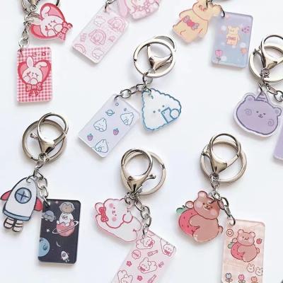 China 2inch Custom Key Chain with Hard Enamel Finish and Sandblast Backside in Custom Size for sale