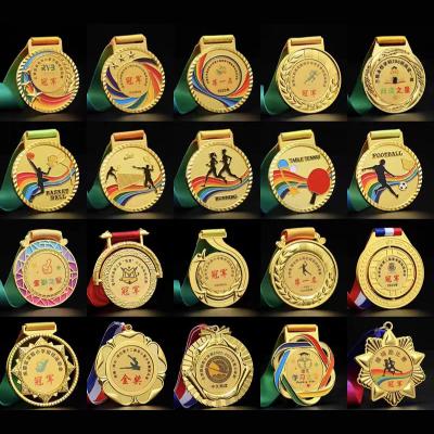 China Soft Enamel Zinc Alloy Custom Medals Personalized Engraved Medals with Customized Size for sale