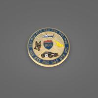 China Custom Zinc Alloy Commemorative Coin with Gold Plating and Customized Design for Souvenirs and Challenges for sale
