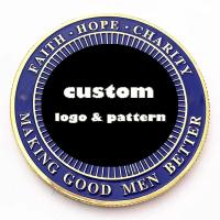 China Custom Logo Soft Enamel Challenge Coin in Zinc Alloy for Commemorative Collections for sale