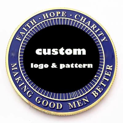 China Custom Logo Soft Enamel Challenge Coin in Zinc Alloy for Commemorative Collections for sale