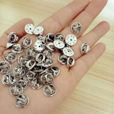 China Sports Theme 11mm Butterfly Clutch Back Pin with 4.5mm Lapel Pin Clutch in Nickel Plated Brass for sale