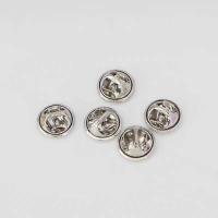 China Customized Butterfly Clutch Back Pin with 8mm Length and Nickel Plated Brass for Lapel Pins for sale