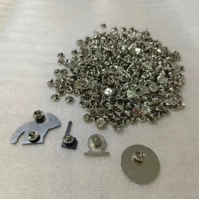 China 11mm Nickel Plated Brass Butterfly Clasp Pin with No Tools Required Clutch Back for Lapel Pins for sale