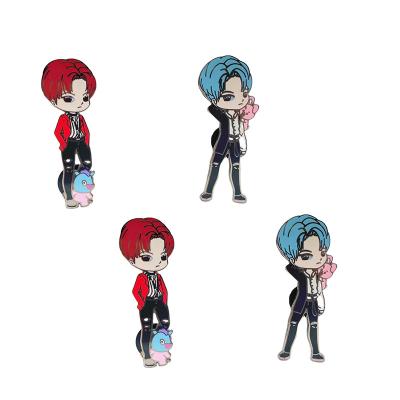 China Customized Design Hard Enamel Zinc Alloy Metal Badge Lapel Pin for Identity and Decoration for sale