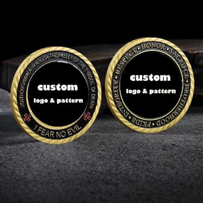 China Customized Size Zinc Alloy Challenge Coins with Die Cutting Printing for Souvenirs for sale