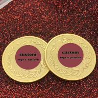 China Painted Custom Coins with Custom Logo and No Minimum Order for Challenge and Enamel Coins for sale