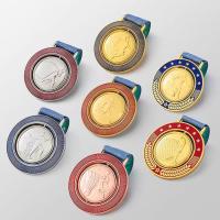 China Zinc Alloy Die Cast 3D Custom Medals with Embossing Printing for Sports and Academic Awards for sale