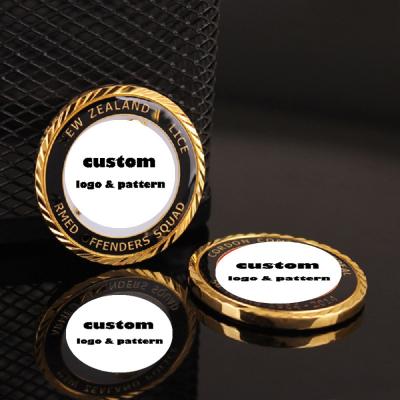 China Custom Zinc Alloy Challenge Coin with Die Cutting Printing and Custom Logo for Souvenirs for sale
