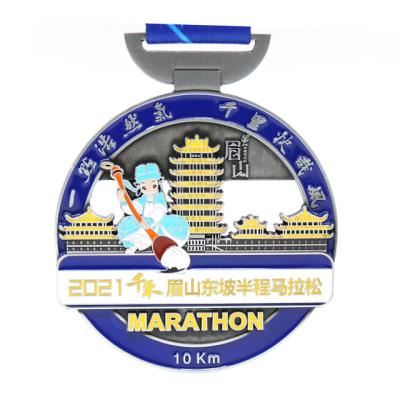 China Custom Zinc Alloy Sports Medals with Die Cast Craft and UV Printing for Personalized Awards for sale