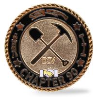 China Gold Plated Soft Enamel Custom Coin 2 Inch Commemorative Challenge Coin for Collectibles for sale