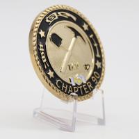 China Gold Plated Soft Enamel Custom Coin 2 Inch Commemorative Challenge Coin for Collectibles for sale