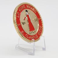 China Gold Plated Soft Enamel Custom Coin 2 Inch Commemorative Challenge Coin for Collectibles for sale
