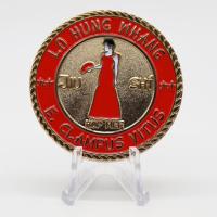 China Gold Plated Soft Enamel Custom Coin 2 Inch Commemorative Challenge Coin for Collectibles for sale