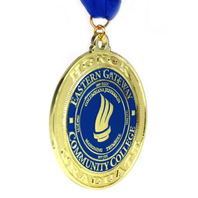 China Custom Zinc Alloy Soft Enamel Sports Medal in 2.5 Inch with Personalized Logo for sale