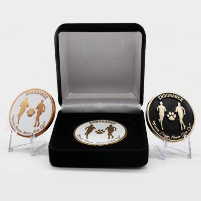 China Custom Zinc Alloy Challenge Coin with Double Sided Soft Enamel Design for Business Gifts for sale