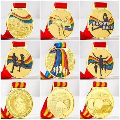 China 3 Inch Die Cast Rose Gold Custom Medals Personalized Engraved for Sports and Awards for sale