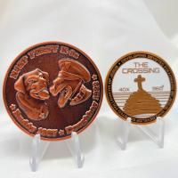 China Custom Challenge Coin with Laser Logo Print in Brass Copper Bronze for Die Casting Stamping for sale