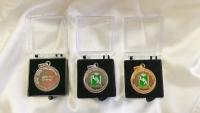 China Custom Gold Plated Zinc Alloy Sports Medal with Soft Enamel for Awards and Souvenirs for sale