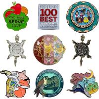 China Custom Zinc Alloy Soft Enamel Lapel Pin with Custom Size for Branding and Souvenirs for sale