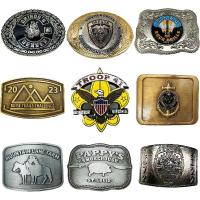 China Custom Zinc Alloy Belt Buckle with Antique Silver Finish and Soft Enamel Design for sale